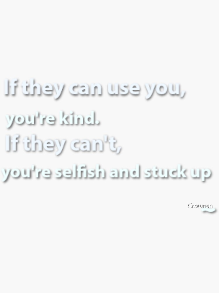 "Are you kind" Sticker for Sale by Crownsn | Redbubble