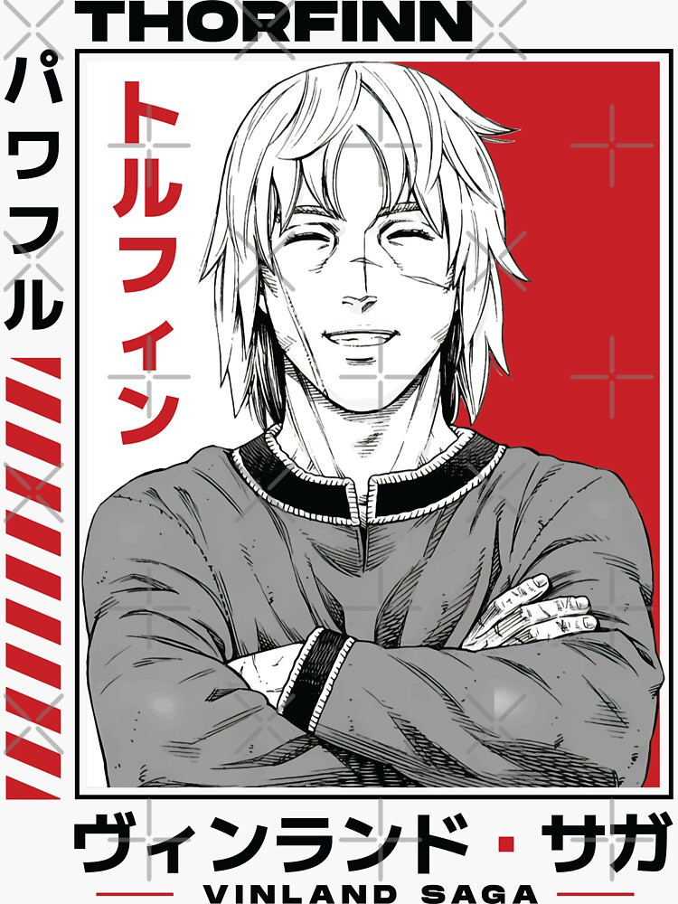 "Thorfinn Smile | Vinland Saga" Sticker for Sale by Nikhil Mehra ...