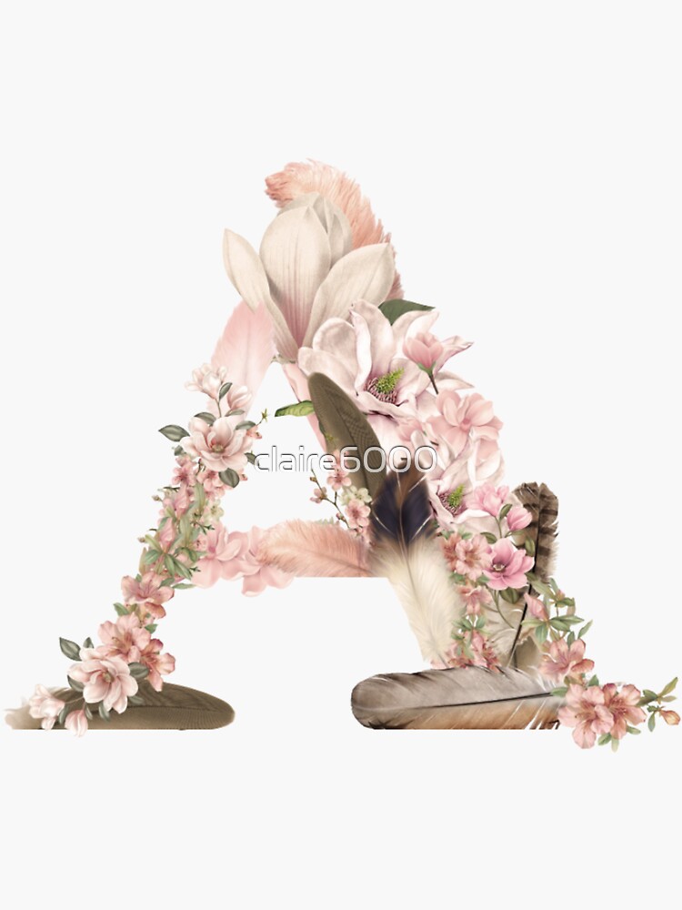 "Monogram Nature Collage " Sticker for Sale by claire6000 | Redbubble