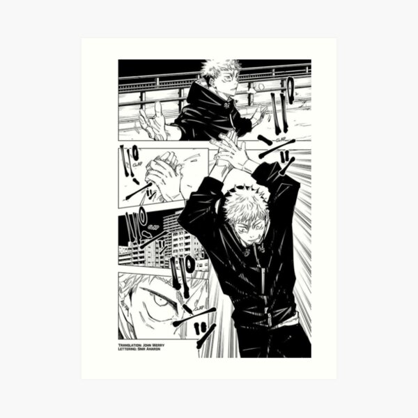 "itadori yuji kenjaku jujutsu kaisen manga panel poster anime" Art ...