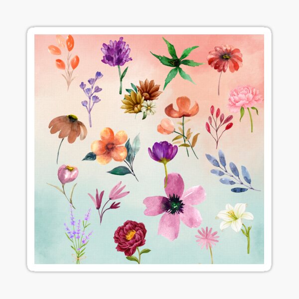 "Flower Festival" Sticker for Sale by no8design | Redbubble