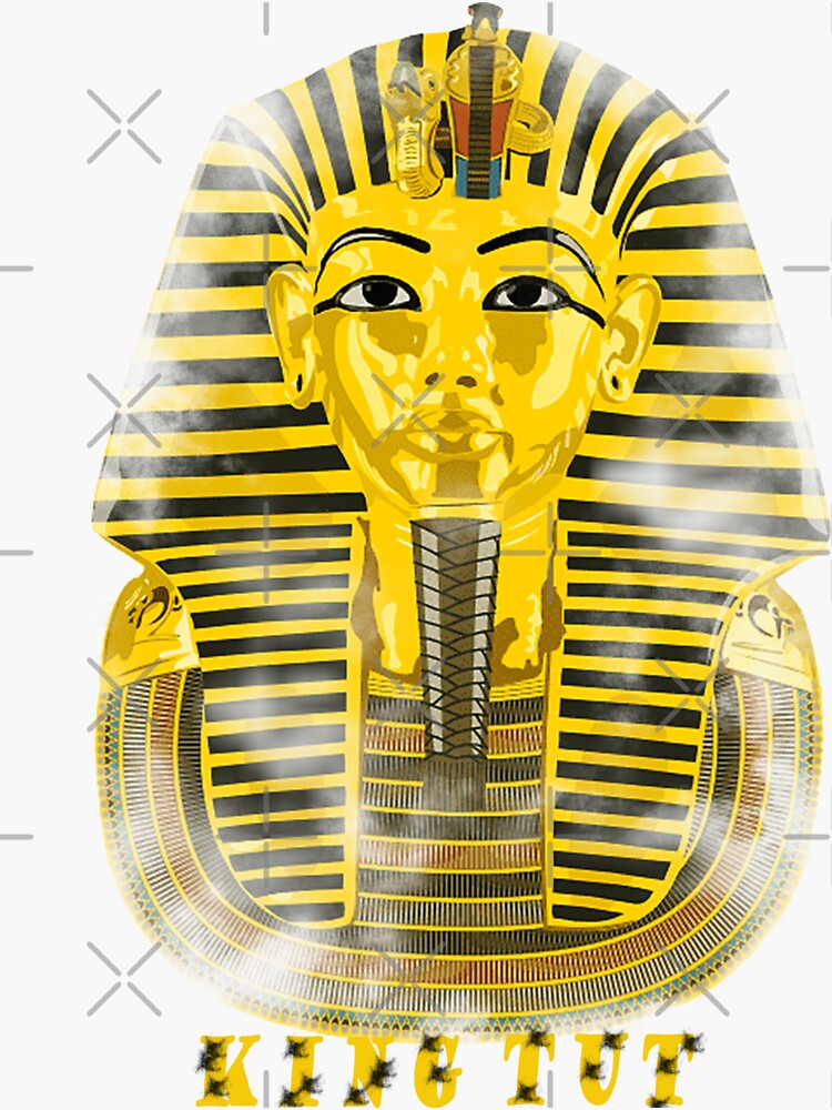 "Tutankhamun (king tut Pharaoh in ancient Egypt) hieroglyphics" Sticker ...