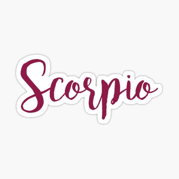 "Scorpio" Sticker by mynameisliana | Redbubble