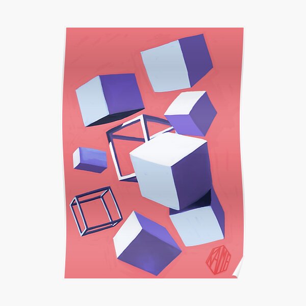 "Cubes" Poster for Sale by Creator-K | Redbubble