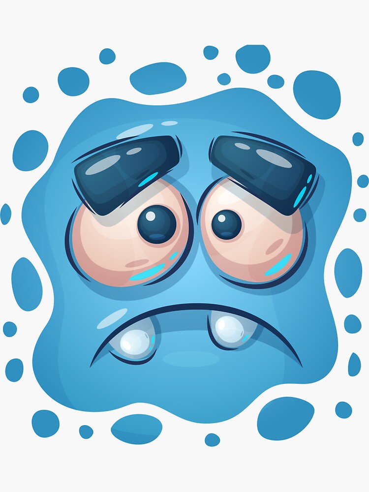 "Outfit - Monester Blue Logo" Sticker for Sale by Mustax1 | Redbubble