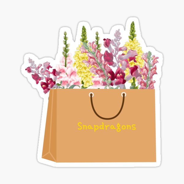 "Vintage Snapdragons" Sticker for Sale by de-signsforyou | Redbubble