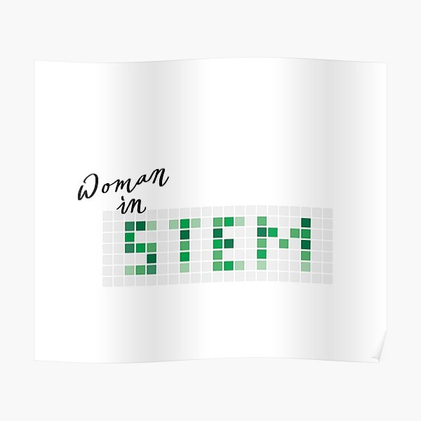 "Woman in STEM GitHub" Poster for Sale by callistac16 | Redbubble