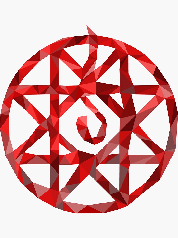 "Fullmetal Alchemist - Blood Rune (Polygon)" Sticker for Sale by ...