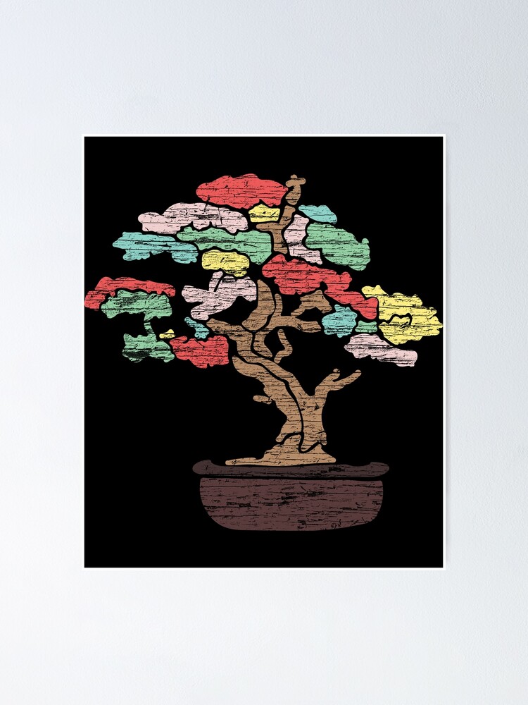 "Bonsai Color Tree" Poster for Sale by Hapoel | Redbubble