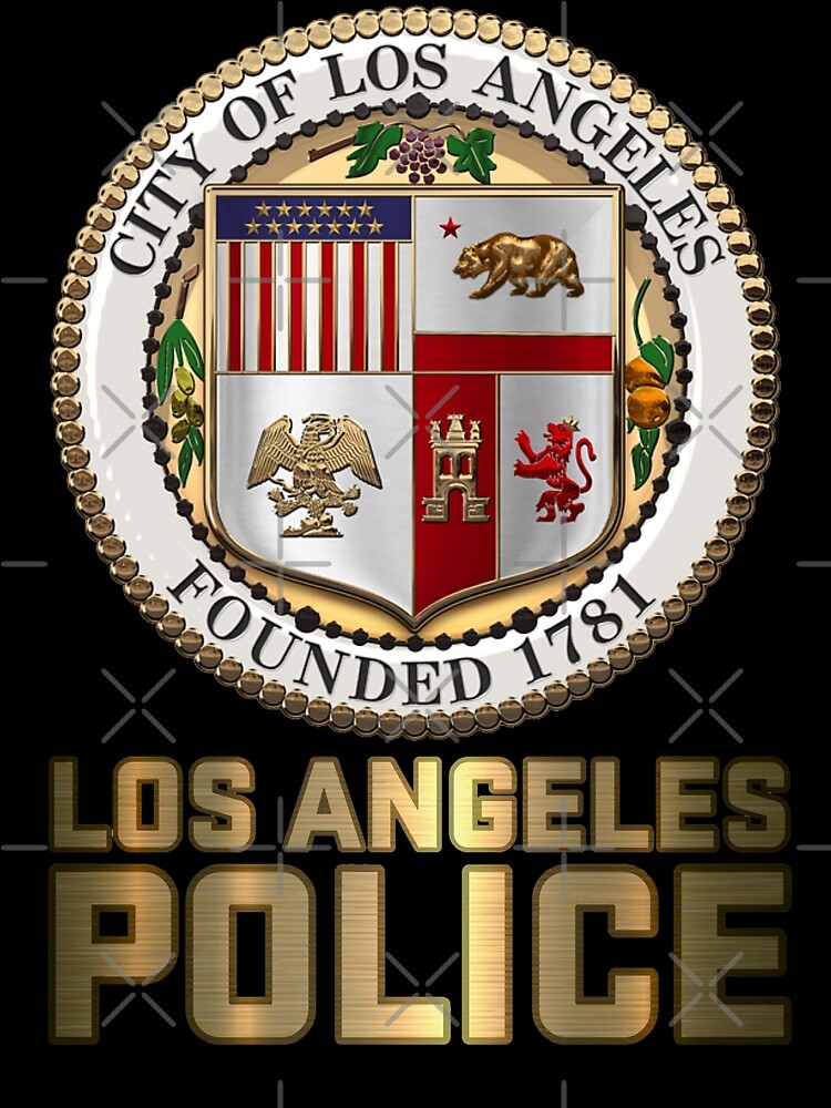 "LAPD LOS ANGELES POLICE DEPARTMENT 3D GOLDEN LOGO" Poster for Sale by Chief82 | Redbubble