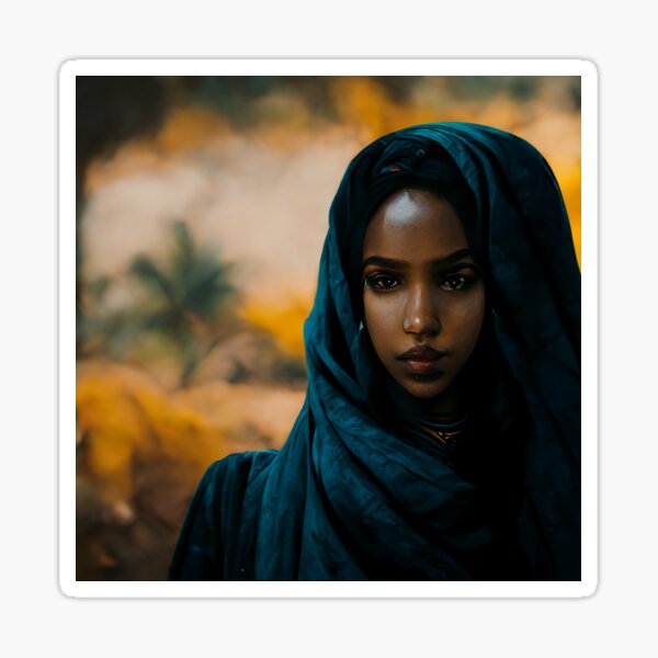 "Somali Hijab Muslim Girl" Sticker for Sale by VintageSomalia | Redbubble