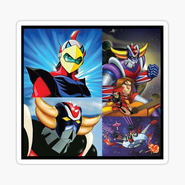 "goldrake grendizer" Sticker for Sale by ghitaart | Redbubble