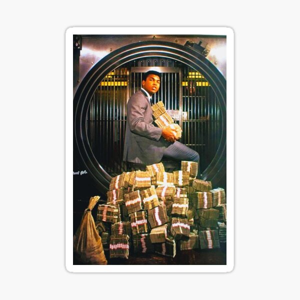"Muhammad The Money Man" Sticker for Sale by EnigmaticJay | Redbubble
