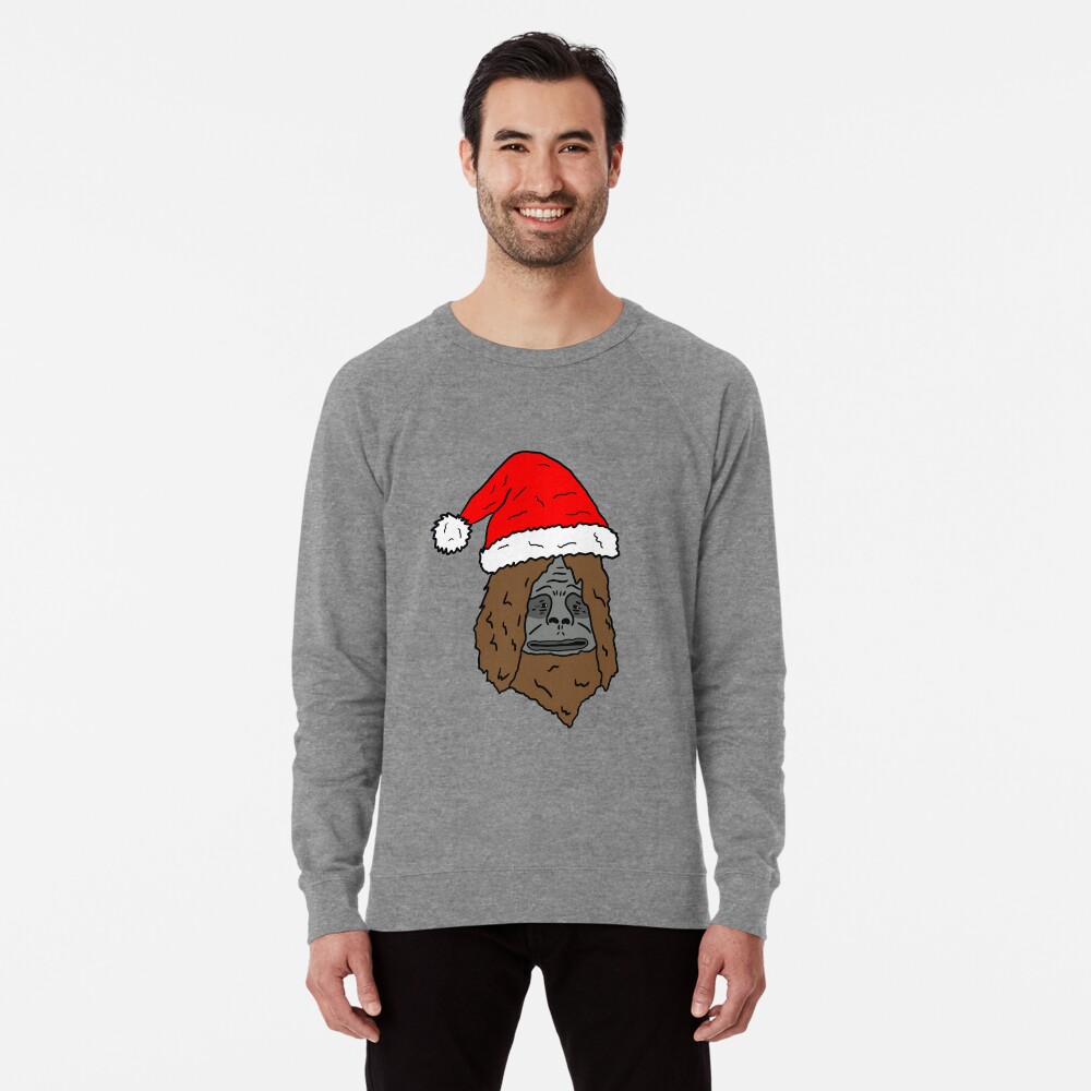 "Santa Sassy the Sasquatch" Sticker for Sale by SturgesC | Redbubble