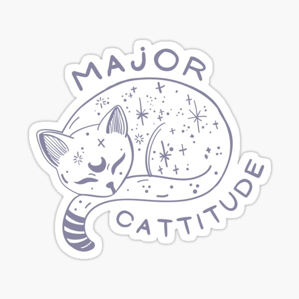 "Mayor cattitude" Sticker for Sale by Simtom | Redbubble