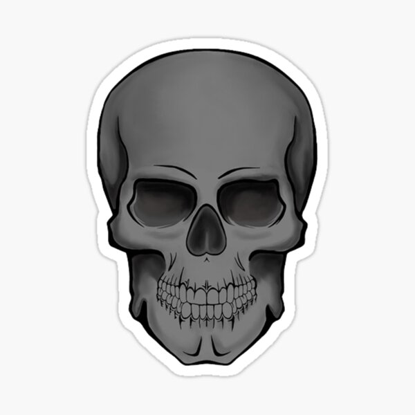 "BLACK SKULL" Sticker for Sale by AyaSofia | Redbubble