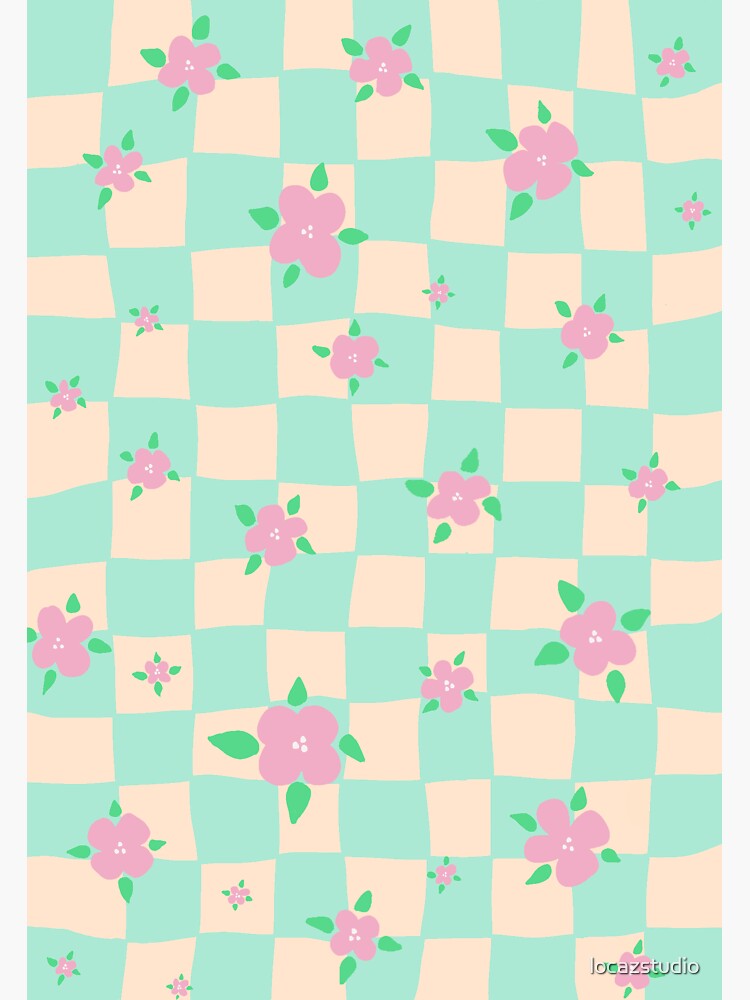 "80s checkered print" Sticker for Sale by locazstudio | Redbubble