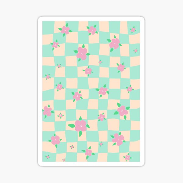"80s checkered print" Sticker for Sale by locazstudio | Redbubble