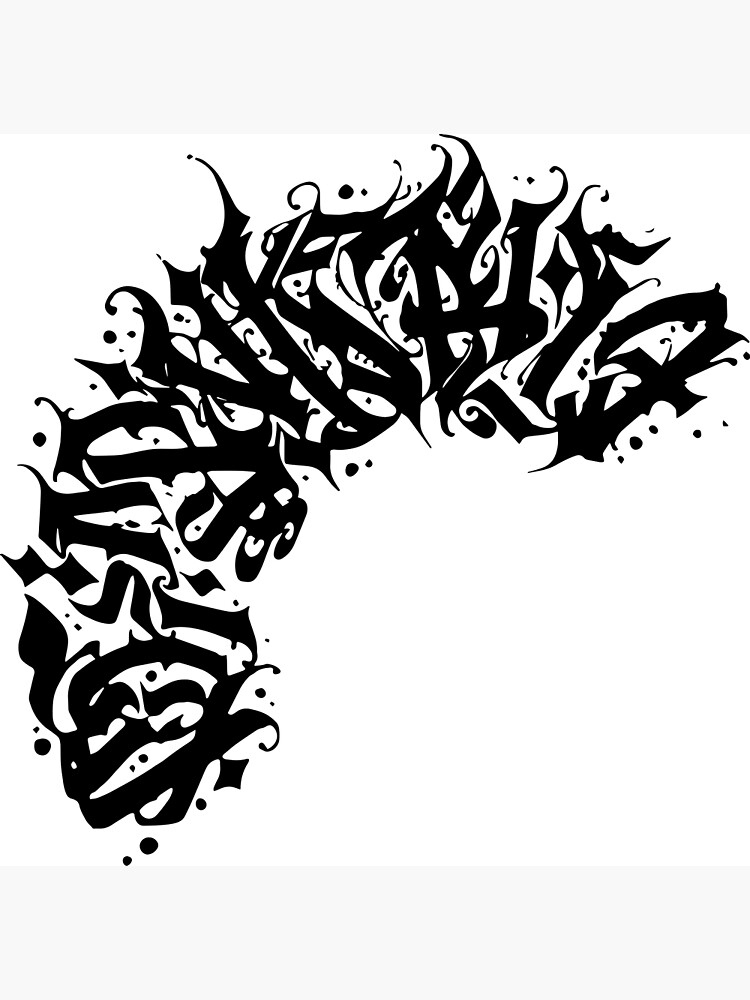 "Calligraphy art" Poster for Sale by Ulfenborg | Redbubble