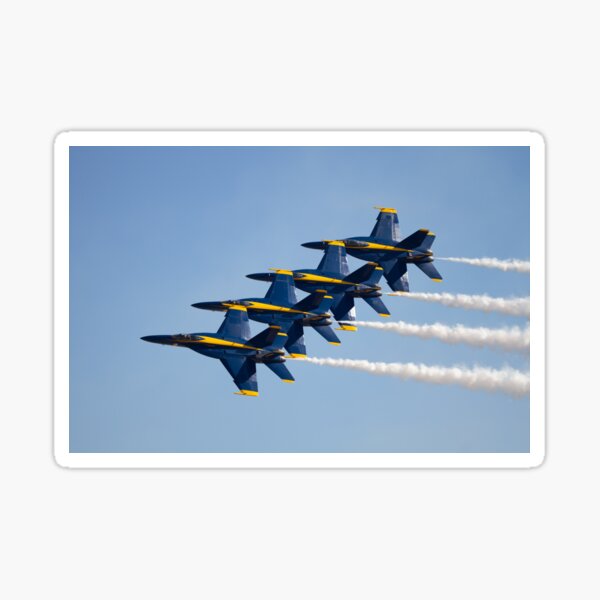 "Blue Angels Formation" Sticker for Sale by redneckpoet | Redbubble