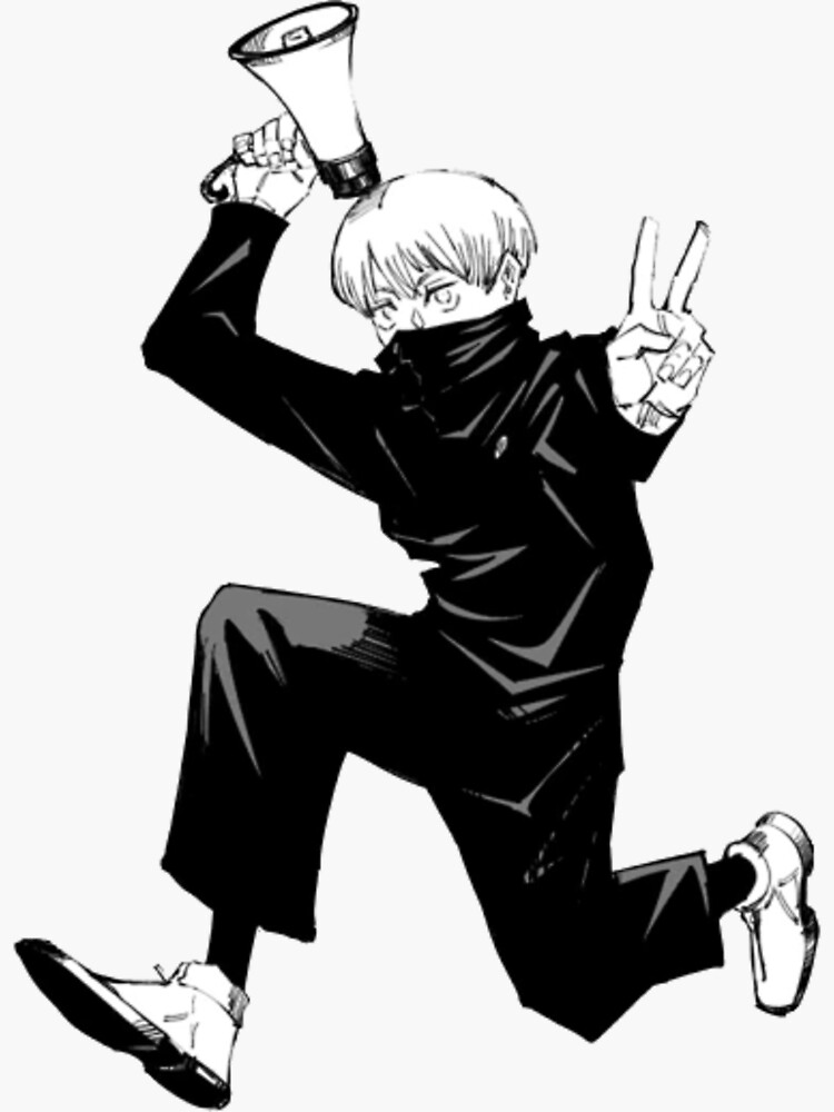 "Inumaki Toge Peace Sign Manga Sticker | Jujutsu Kaisen Anime Sticker ...