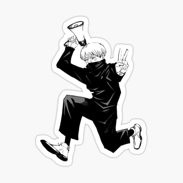 "Inumaki Toge Peace Sign Manga Sticker | Jujutsu Kaisen Anime Sticker ...