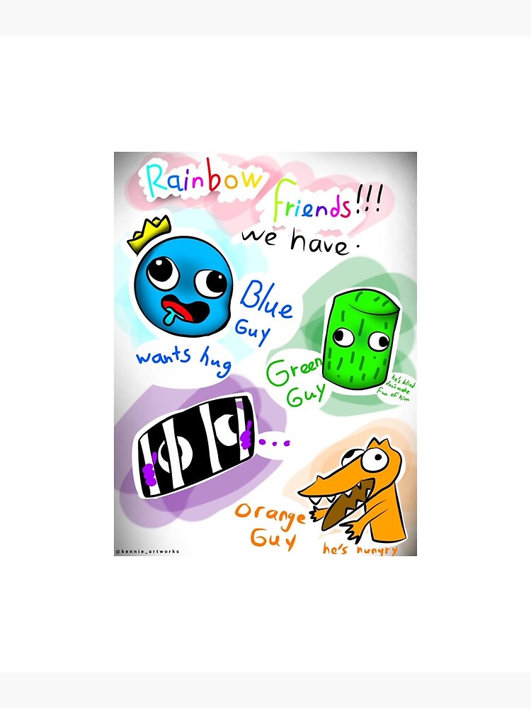"rainbow friends gamepla rainbow friends rainbow friends " Art Print ...