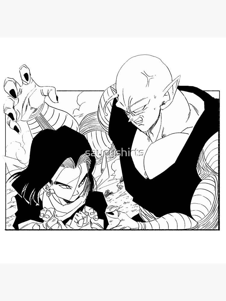 Póster «Piccolo vs Androide 17 | Dragon Ball Z» de saucyshirts | Redbubble