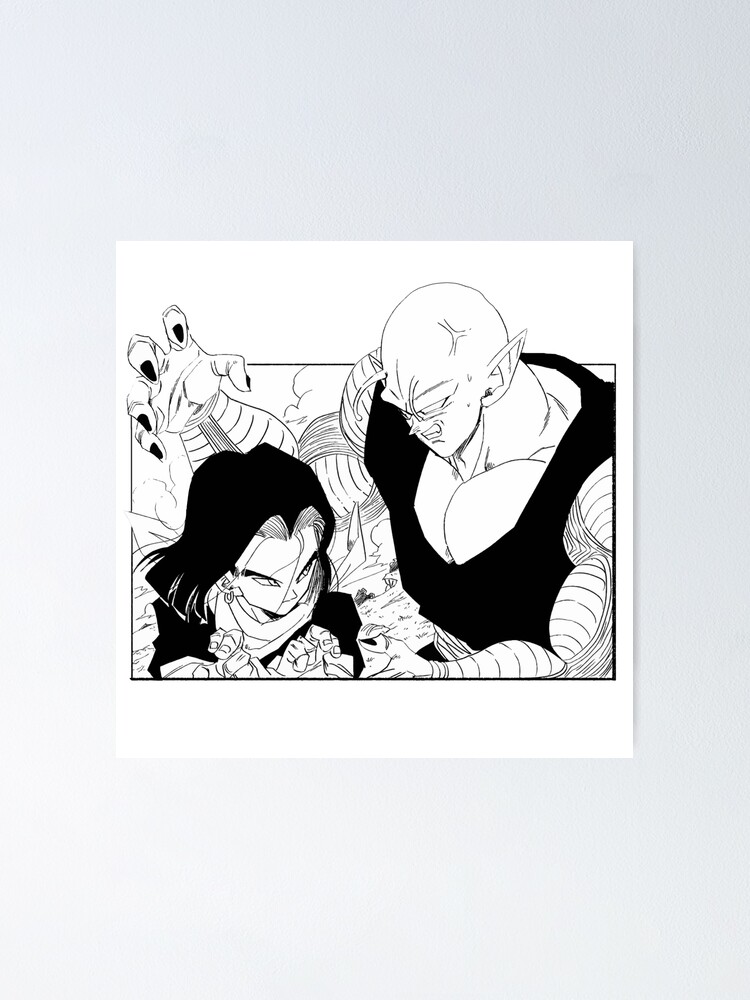 Póster «Piccolo vs Androide 17 | Dragon Ball Z» de saucyshirts | Redbubble