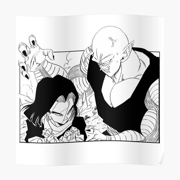 Póster «Piccolo vs Androide 17 | Dragon Ball Z» de saucyshirts | Redbubble