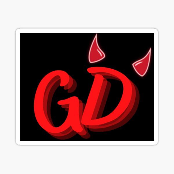 "GD Logo" Sticker for Sale by sweatshop22 | Redbubble