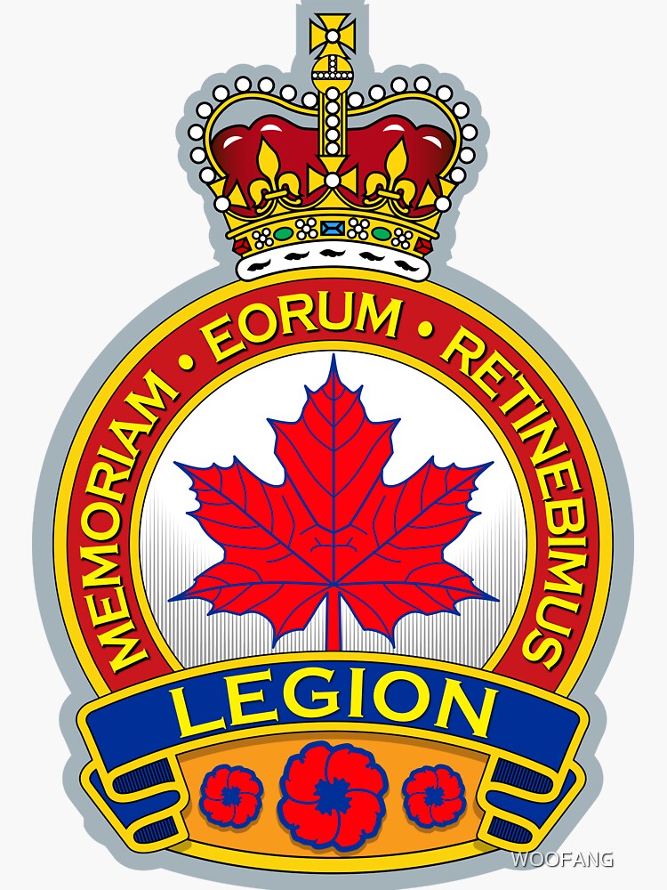 "THE ROYAL CANADIAN LEGION" Sticker for Sale by WOOFANG | Redbubble