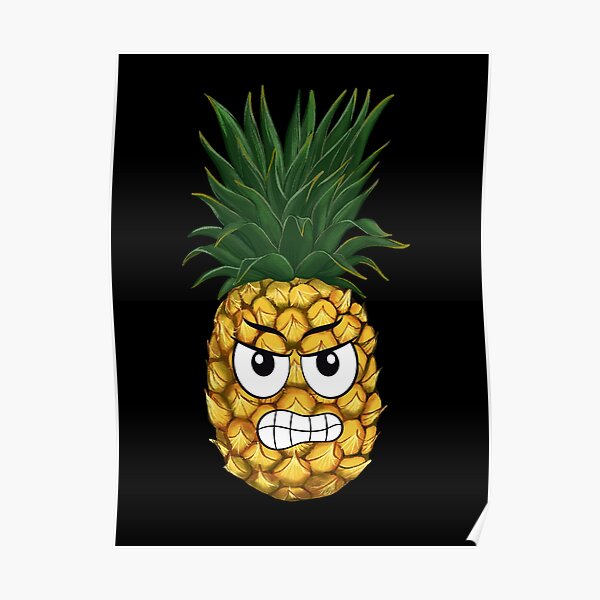 " Angry Pineapple Baby" Poster for Sale by ahmedfeki | Redbubble