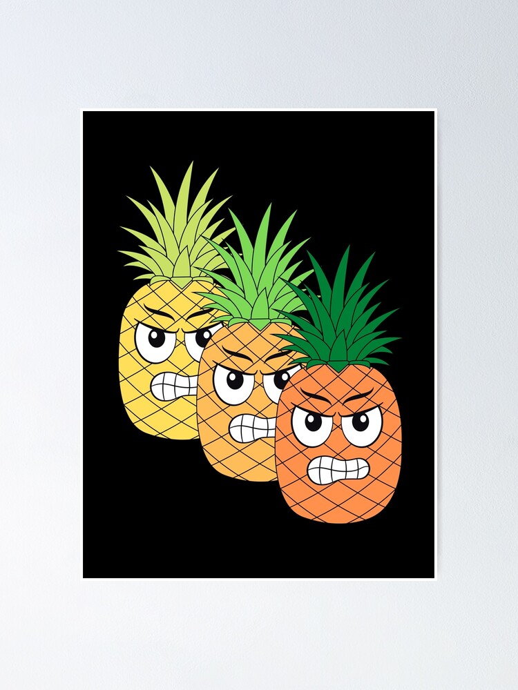 " Angry Pineapple Baby" Poster for Sale by ahmedfeki | Redbubble