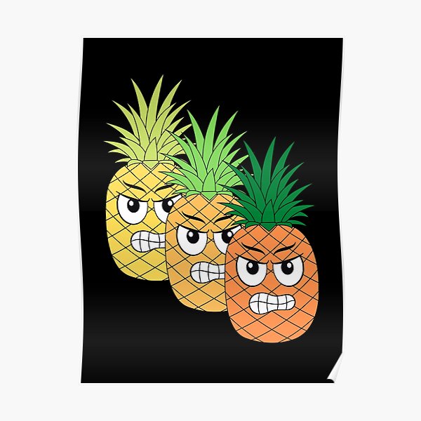 " Angry Pineapple Baby" Poster for Sale by ahmedfeki | Redbubble