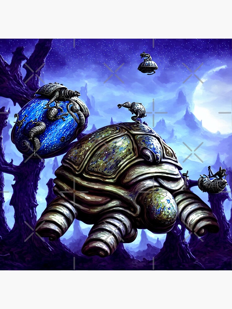 "Alien turtle-like battlesnail in alien planet setting II" Poster for ...