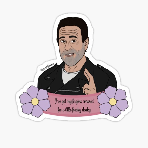 "Negan" Sticker for Sale by peachifemmeart | Redbubble