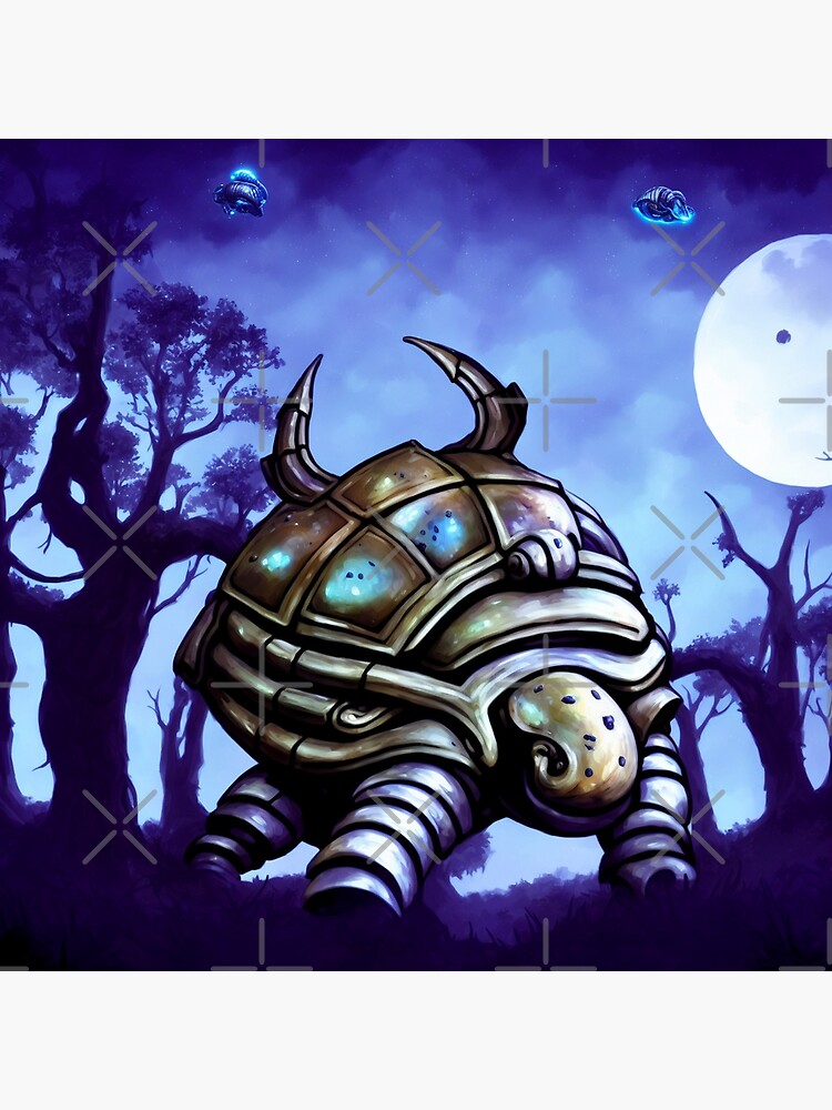"Alien turtle-like battlesnail in alien planet setting III" Poster for ...
