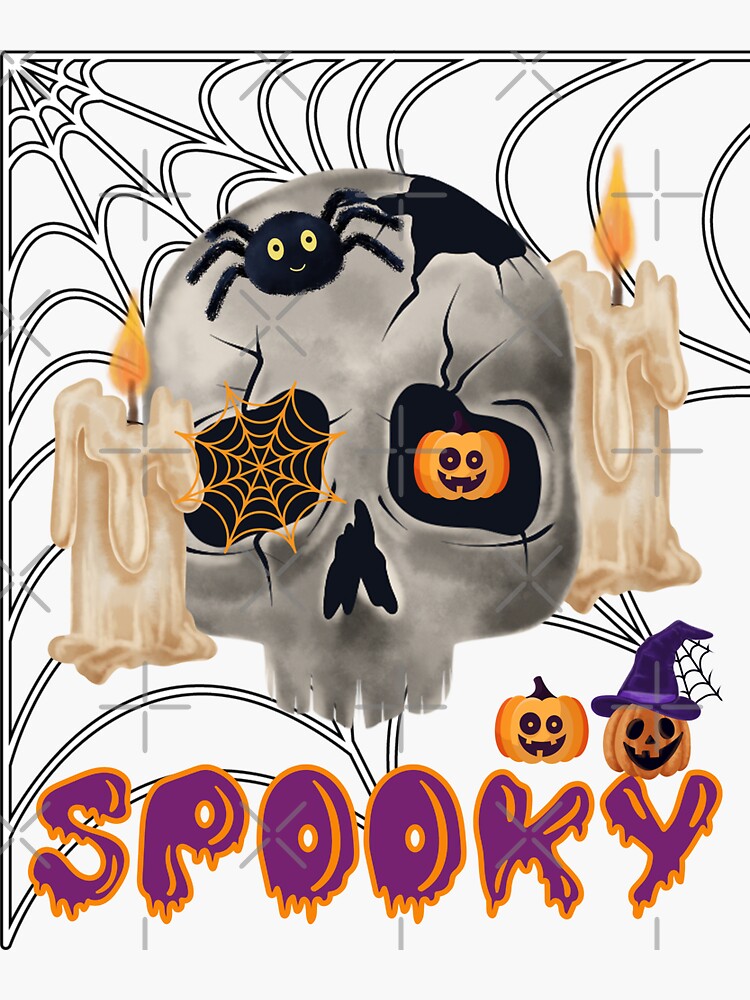"Spooky Aesthetic Tiles " Sticker for Sale by LoloTrends | Redbubble
