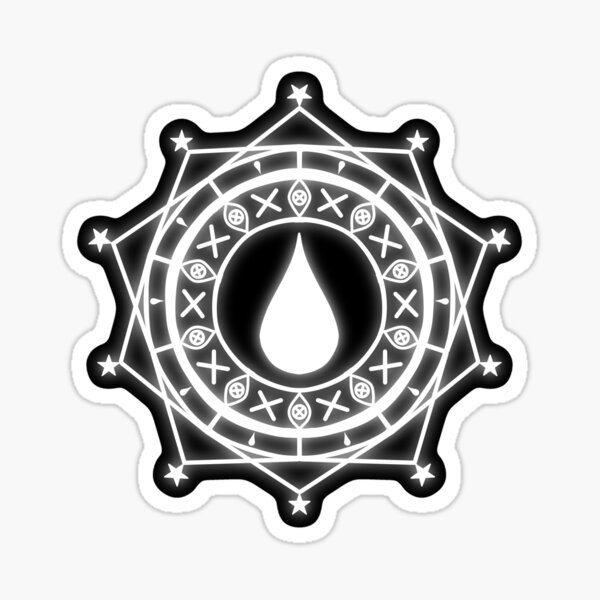 "SUMMONING CIRCLE symbol" Sticker for Sale by GrayAnimates | Redbubble
