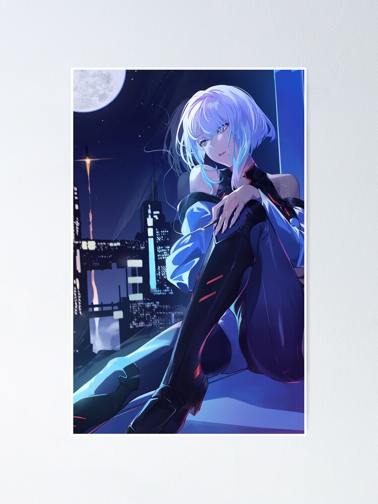 "Cyberpunk Moon Lucy" Poster for Sale by KacyArt | Redbubble