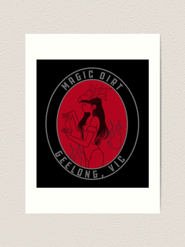 Lámina artística «Magic Dirt: gráfico de mago ardiente, ilustración ...