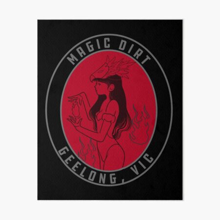 "Magic Dirt - fiery magician graphic, original illustration for the ...
