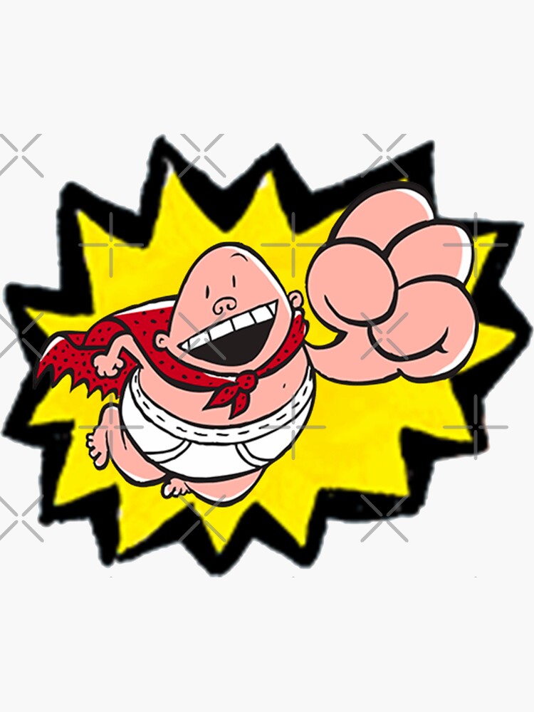 "Captain Underpants Super Silly" Sticker for Sale by MasterCoShop ...