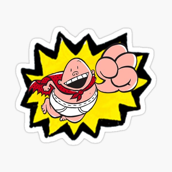 "Captain Underpants Super Silly" Sticker for Sale by MasterCoShop ...