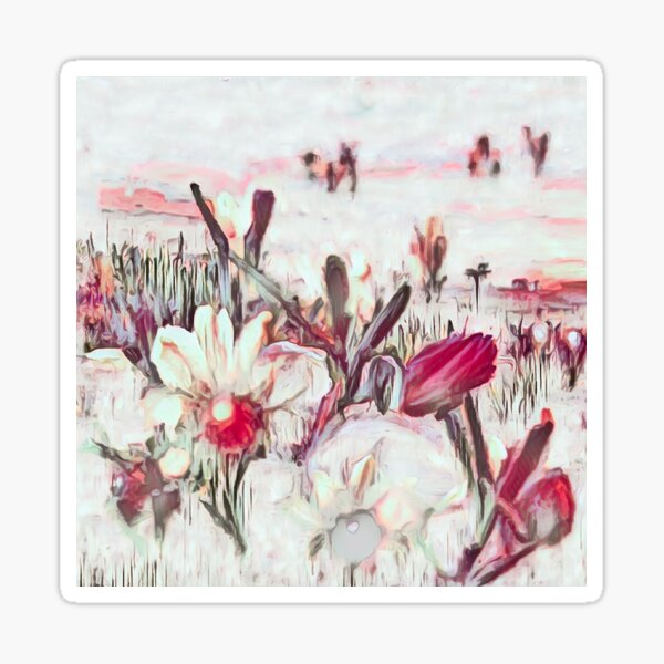 "Unexpected Blooms" Sticker for Sale by TiltedCode | Redbubble