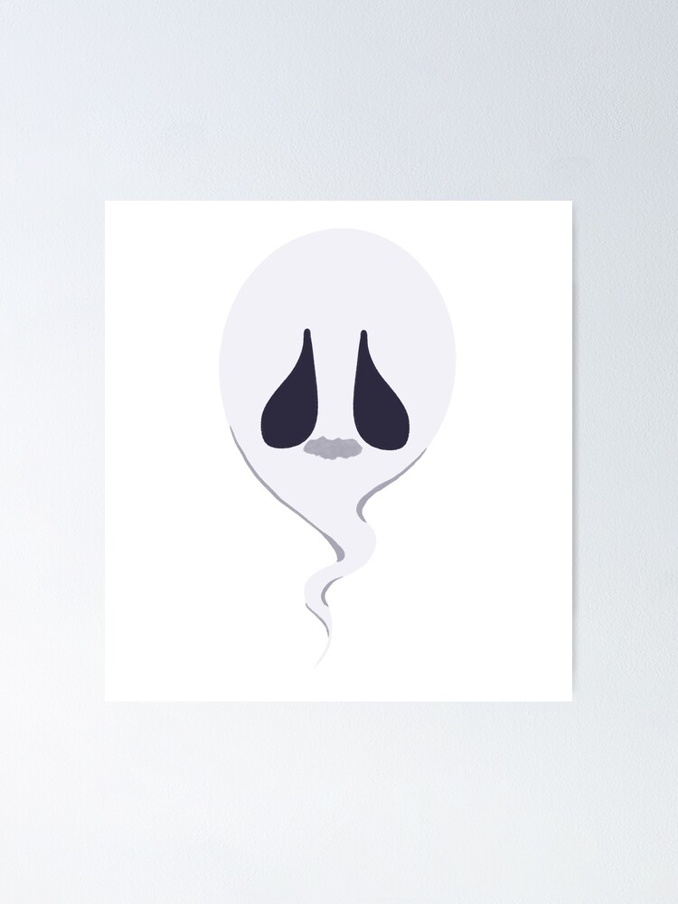 "Shy Ghost" Poster for Sale by MoonAgeMushroom | Redbubble
