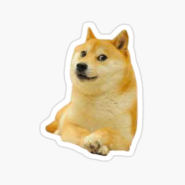"Doge meme" Sticker for Sale by the-al-foil | Redbubble