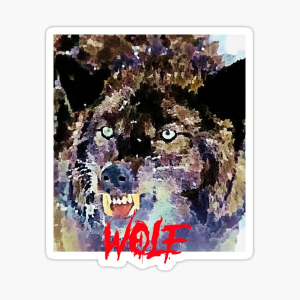 "Wolf - Lone Wolf" Sticker for Sale by BWBCCREATIONS | Redbubble