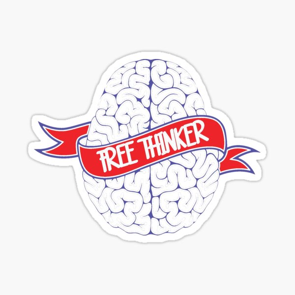 "Free Thinker" Sticker for Sale by Desert-Patriot | Redbubble